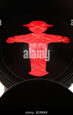 Ampelmann german traffic lights in Lübeck Stock Photo - Alamy