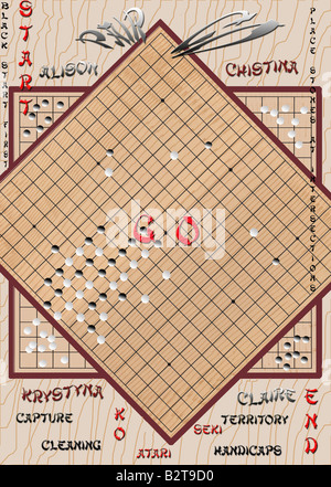 the game of go Stock Photo - Alamy