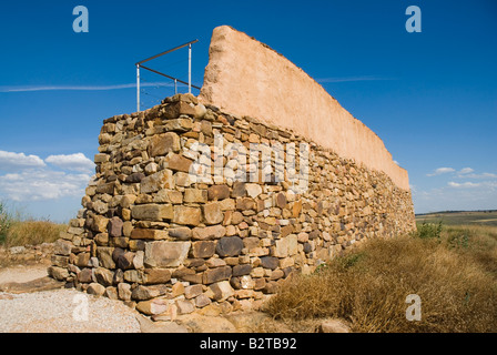 Reconstruction of walls in Ruins of NUMANTIA near Garray SORIA PROVINCE ...