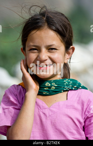 Young Hunza Girl Near Passu in Northern Pakistan Stock Photo - Alamy