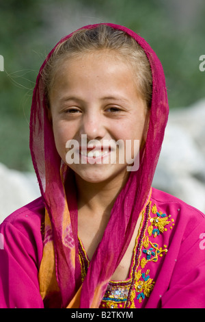 Young Hunza Girl Near Passu in Northern Pakistan Stock Photo - Alamy