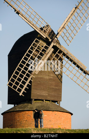 Brill windmill: Traditional wood and brick windmill in the ...