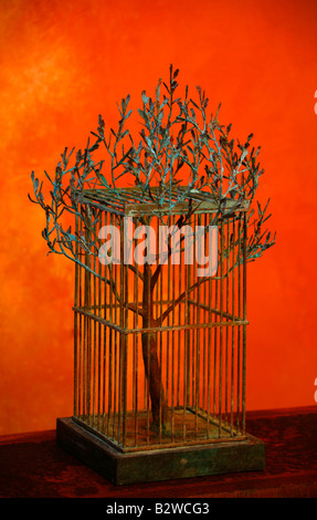 Caged Tree by Alex Kosmas Stock Photo - Alamy