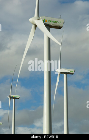Iberdrola turbines at the Marquesada de Zenete Wind Farm, Andalucia ...