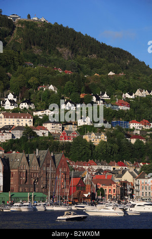HARBOUR SKYLINE BERGEN NORWAY Stock Photo - Alamy