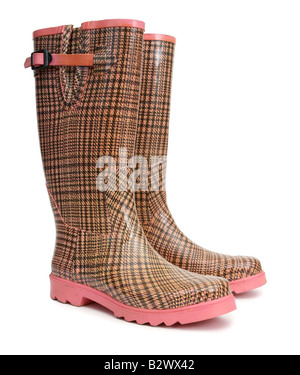 Pair of funky wellies Stock Photo - Alamy