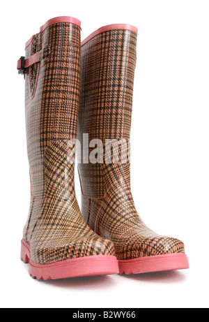 Pair of funky wellies Stock Photo - Alamy