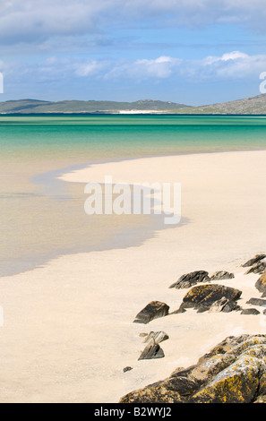 luskentyre beach west coast isle of harris western isles clear seas ...