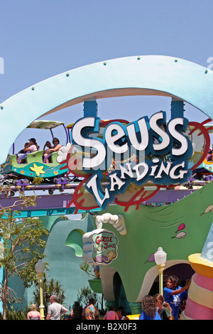 Seuss Landing Dr Seuss land in Universal studios orlando Stock Photo ...