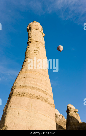 Phallic pillars known as fairy chimneys in the valley known as Love ...