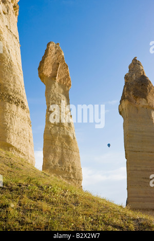 Phallic pillars known as fairy chimneys in the valley known as Love ...