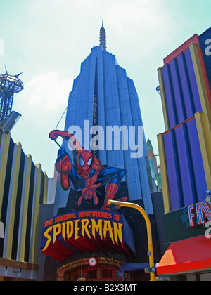 The Spiderman ride at Universal Studios Islands of Adventure theme park ...