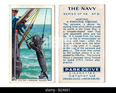 "The Navy", a series of 48 cards, was issued by Park Drive Cigarettes ...