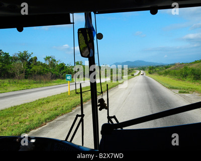 Cuban Highway from Havanna to East Stock Photo - Alamy