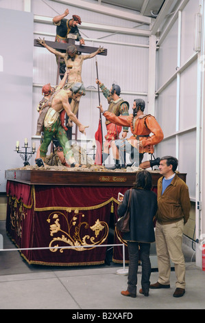 Floats or PASOS ready for la Semana Santa Holy Easter week processions ...