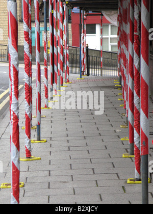 Scaffolding, support, gantry, building works, repaired, pedestrian ...
