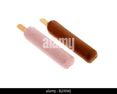 Mini Milk Ice Lollies Stock Photo - Alamy