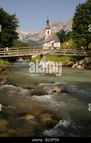 Ramsau village and church in Alps of Bavaria, Germany Stock Photo - Alamy