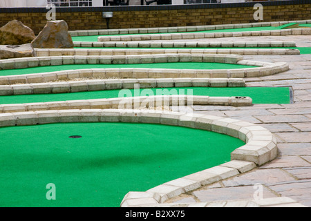 The crazy golf course / mini golf on the seafront in Brighton, East ...