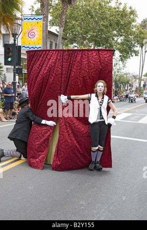 Pantomime performers at annual Summer Solstice Celebration and Parade ...