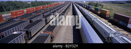 RAILROAD YARDS, N.E Stock Photo - Alamy