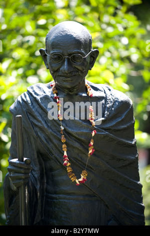 A statue of Ghandi in Union Square in New York City. Photo date: Sunday ...