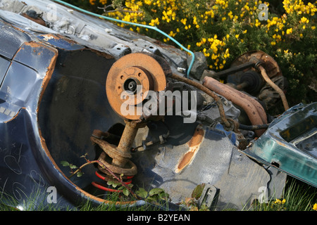 Scrap car brake discs Stock Photo - Alamy