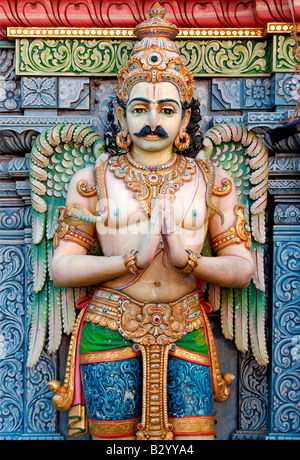 Detail image of Hindu God Garuda on Sri Krishna Hindu Temple in ...