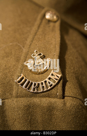 The Durham Light Infantry crest on a war grave Stock Photo - Alamy