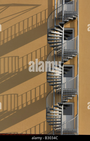 Staircase with shadow, Bavaria, Germany Stock Photo - Alamy