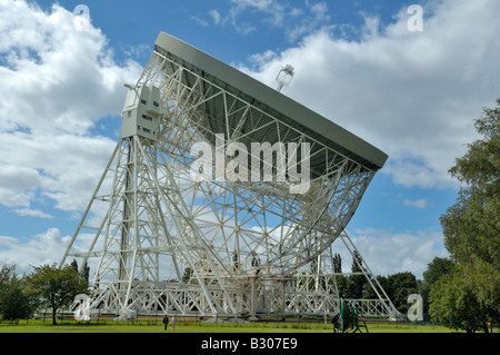 The Lovell Telescope at Jodrell bank Macclesfield UK Stock Photo ...