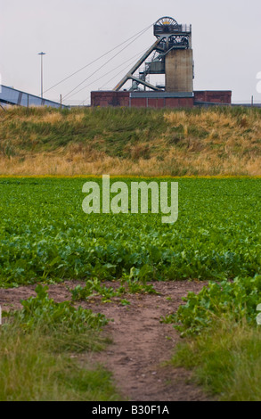 Exterior of Thoresby Colliery near village of Edwinstowe ...