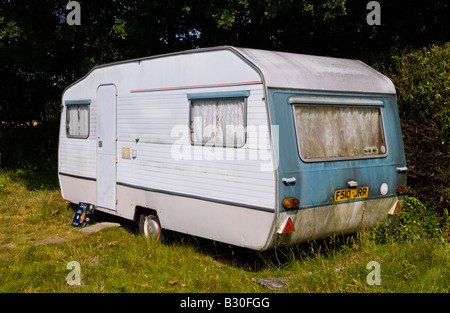 Old dirty caravan Stock Photo - Alamy