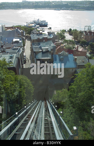 Funiculaire du Vieux Québec Old Quebec Funicular Quebec City Canada ...