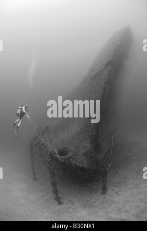 Ship wreck, wreckage, USS Arkansas Stock Photo - Alamy