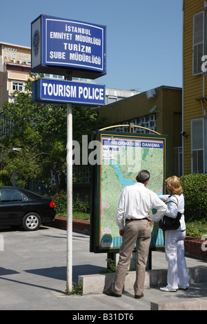 Istanbul Tourism Police sign at Sultanahmet Tourist Police Station ...