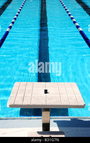 Swimming pool for the swim meet Stock Photo - Alamy