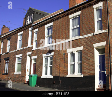 Terraced houses in the St Ann's area of Nottingham, England, U.K Stock ...