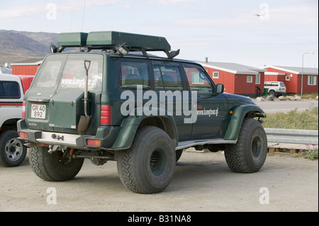 A large four wheel drive vehicle at Kangerlussuaq in Greenland Stock ...