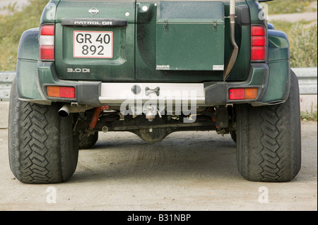 A large four wheel drive vehicle at Kangerlussuaq in Greenland Stock ...