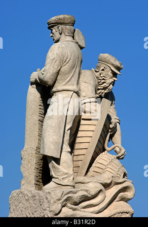 Portland, "Spirit of Portland" statue, Portland, Dorset Britain UK ...