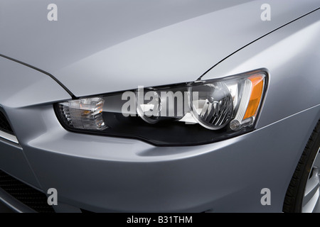 2009 Mitsubishi Lancer GTS in Silver - Low/Wide Rear Stock Photo - Alamy