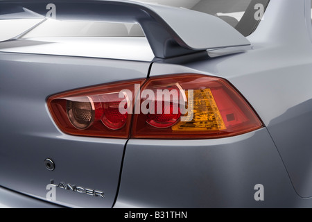 2009 Mitsubishi Lancer GTS in Silver - Engine Stock Photo - Alamy
