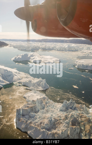 Flying over Greenland Stock Photo - Alamy