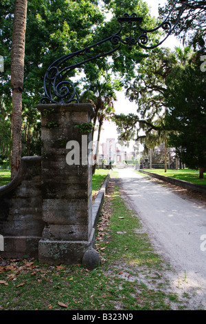 The ruins of Dungeness Mansion on Cumberland Island, Georgia, USA Stock ...
