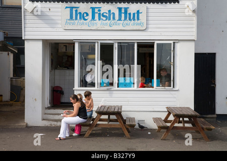 England, Sussex, Hastings, Fish and Chip Shop Sign Stock Photo - Alamy