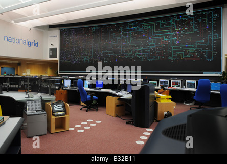 The control room, the National Grid, Wokingham, Surrey Stock Photo - Alamy