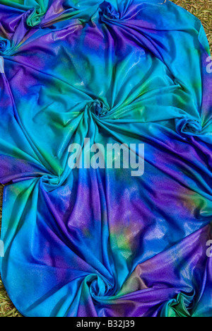 tie dye pareu cloth on Atiu Cook Islands Stock Photo - Alamy