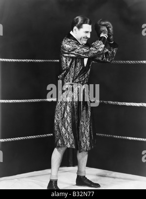 A victorious boxer Stock Photo - Alamy