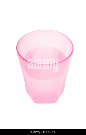 Plastic cup filled with water isolated on white background Stock Photo ...